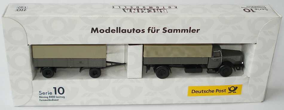 Büssing 8000 Pritsche-Plane-Hängerzug Deutsche Bundespost ...